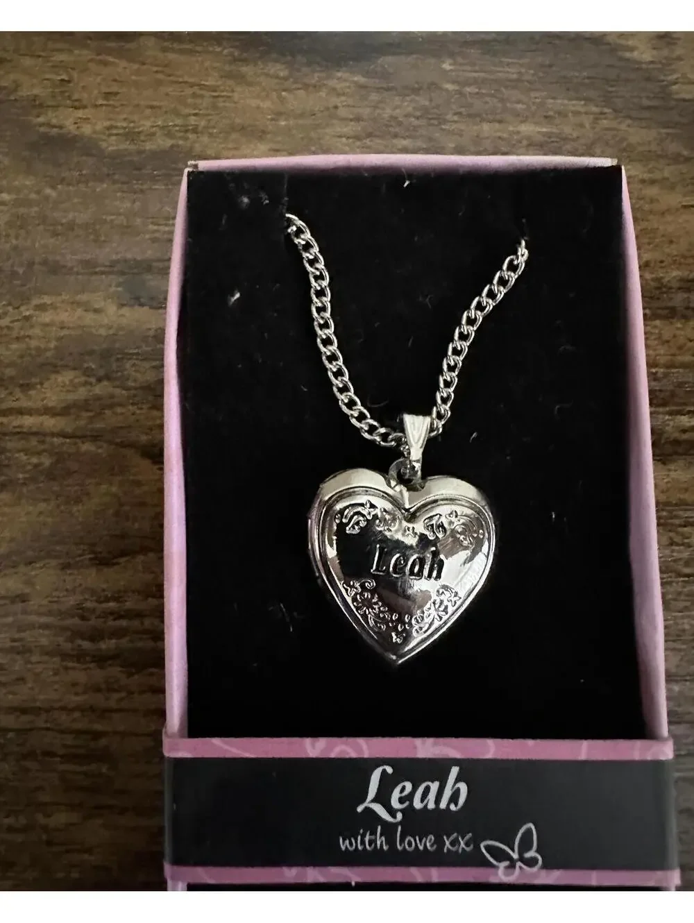 Jewelry | Love Lockets Silver Tone Engraved Leah Necklace | Poshmark